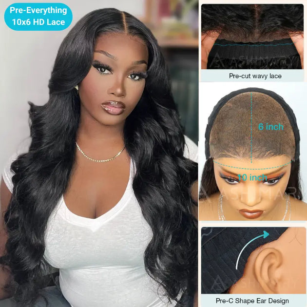 10x6 Pre Max Glueless Lace Wear Go Wig – Tagged "Body Wave Wig ...