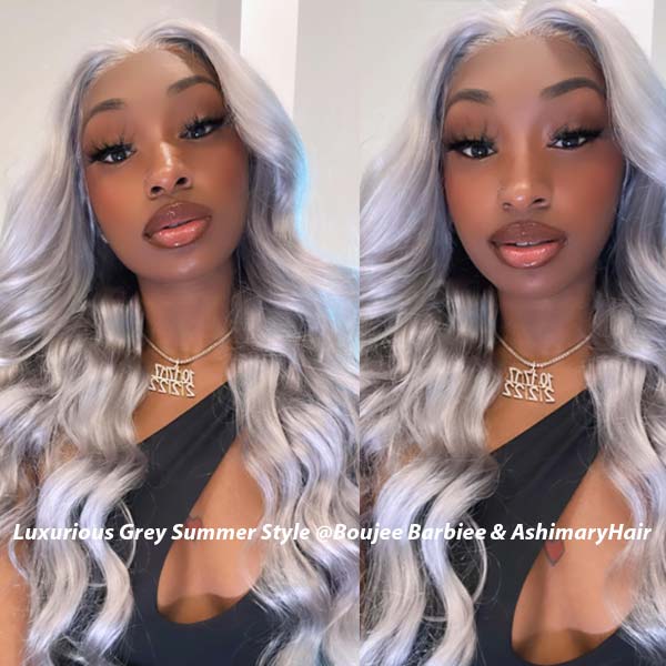 Grey Wig 13x4 HD Lace Wigs Straight Brazilian Hair ||Ashimary 613 Blonde Lace Wig – ashimaryhair