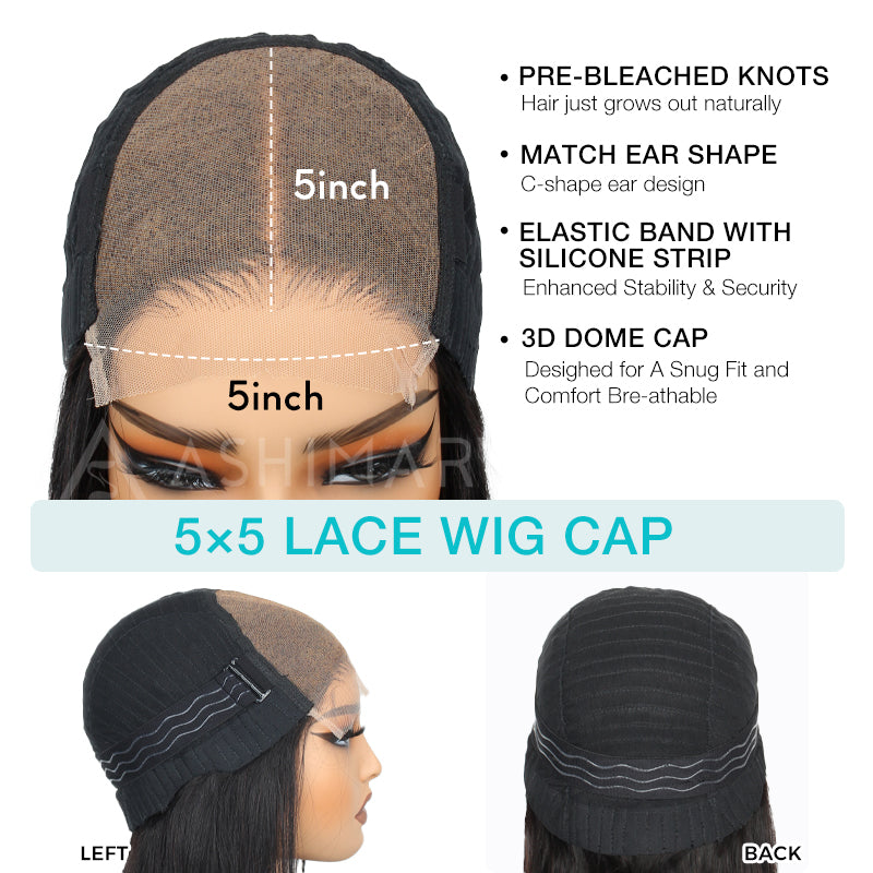 Ready To Wear Highlight Piano Color Straight Glueless Transparent Lace ...