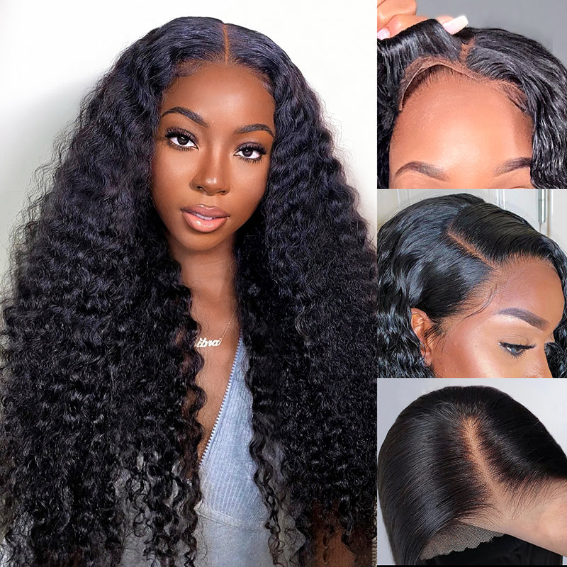 Air Wig|Upgrade Pre Cut Lace Wear Go Glueless Deep Wave Wig with Pre B ...
