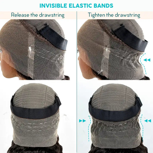 Flash Sale Invisi-Strap™ Snug Fit 360 HD Transparent Lace Wig Bleached ...