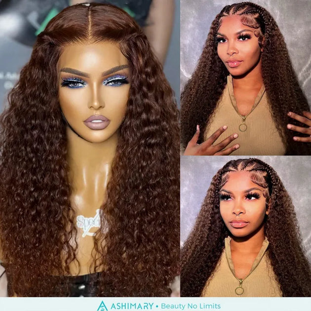 Chocolate Brown Full Lace Wig | 180% Density Human Hair Wig – ashimaryhair
