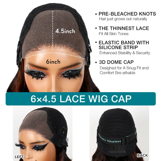 Straight Hair Ready To Wear Pre Cut 5x8 HD Transparent Lace Closure Wig ...