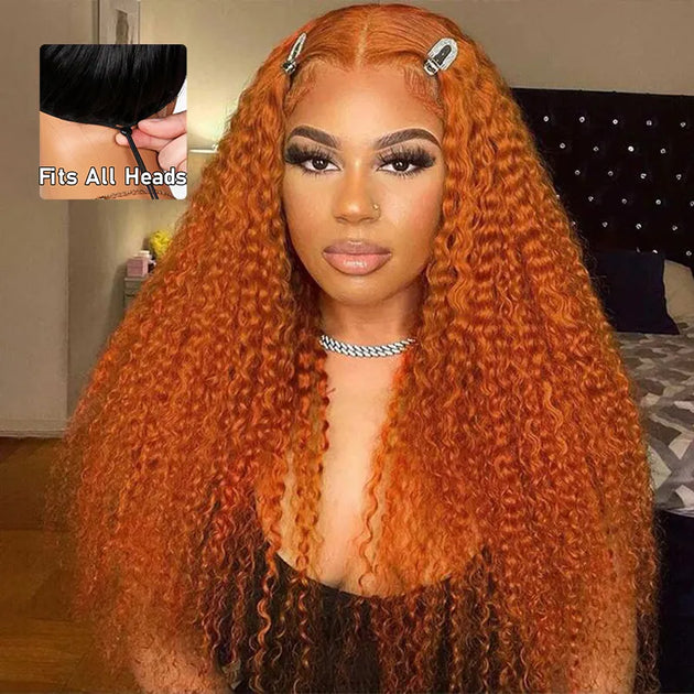 Pull Go Wig | Glueless V Part Kinky Curly Human Hair Wig Beginner Frie ...