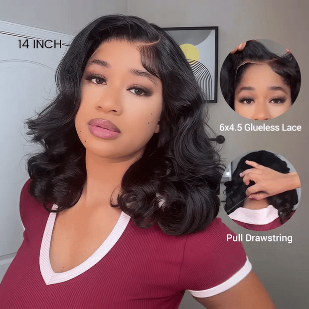 Pre-Styled Body Wave Short Bob Wig Transparent Lace Wigs – ashimaryhair
