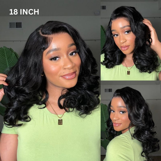 Pre-Styled Body Wave Short Bob Wig Transparent Lace Wigs – ashimaryhair