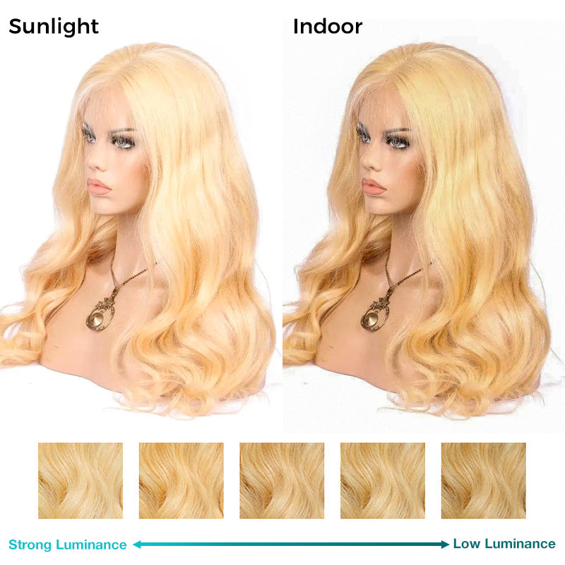 Glueless 613 Blonde Wear & Go Body Wave 4*4 5*5 Lace Wig Ashimary Human ...