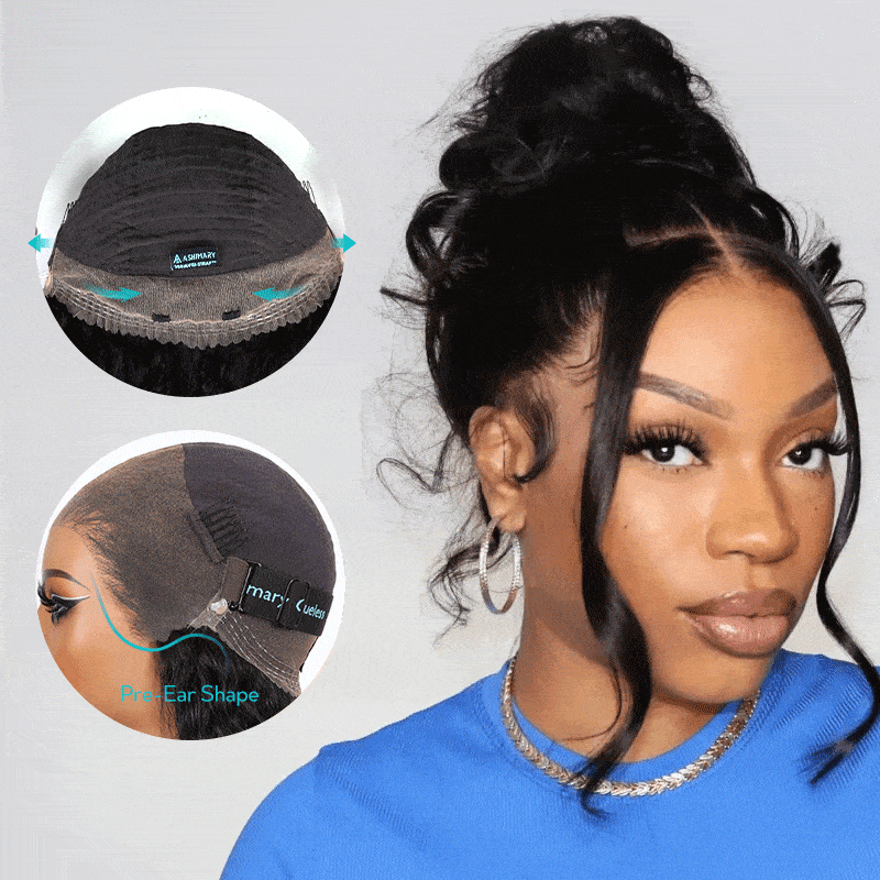 360 Body Wave Glueless Lace Wig with Invisi Drawstring – ashimaryhair