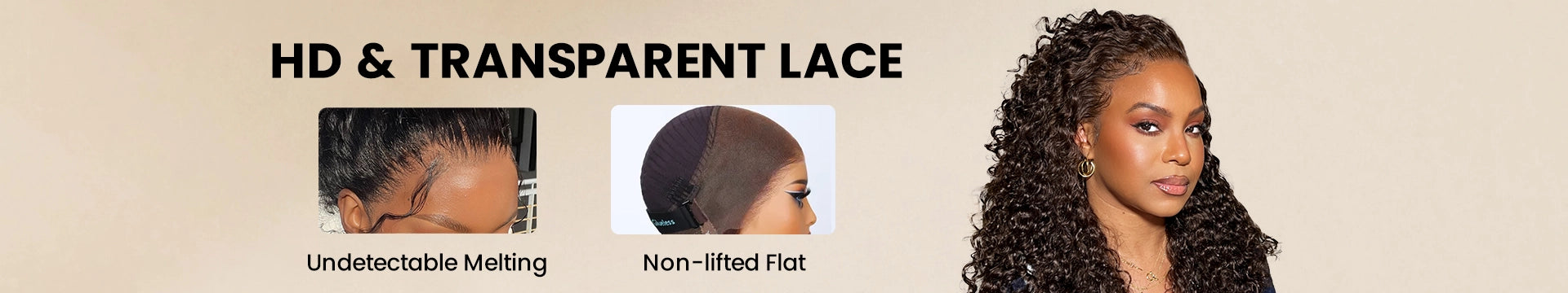 HD Transparent Lace wig | Authentic Human Hair - Seamless Blending ...