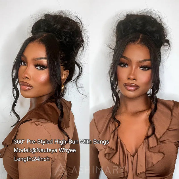 Body Wave Invisi Strap Snug Fit 360 Transparent Lace Frontal Wig ...