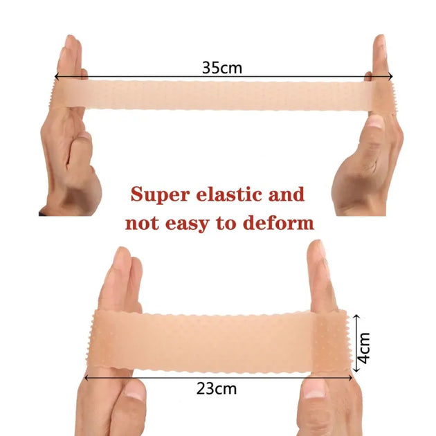 Ashimary Non Slip Transparent Silicone Band Adjustable Elastic Band ...
