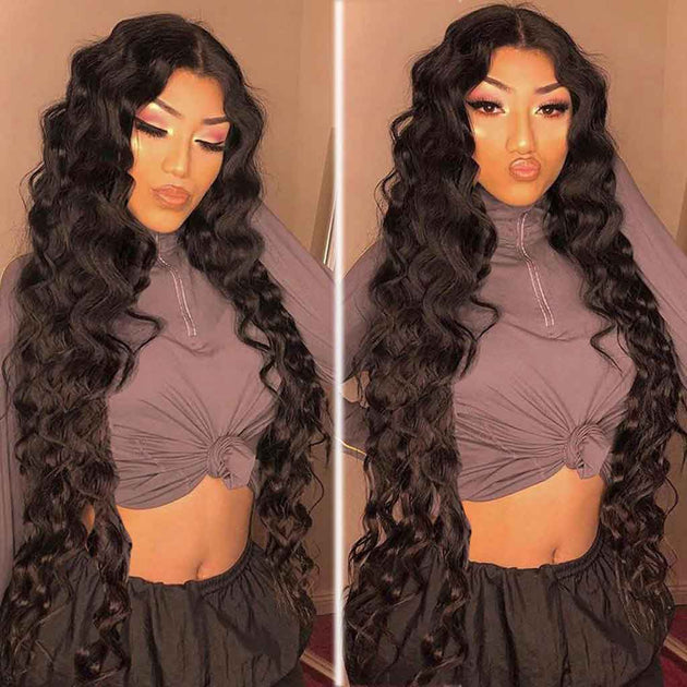 Loose Deep Wave Wig & Loose Deep Wave Bundles With Frontal - Ashimary ...