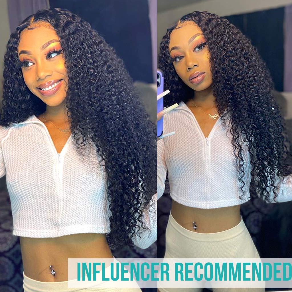 Best Curly Hair Jerry Curls Virgin Human Hair 3 Bundles With Frontal ...