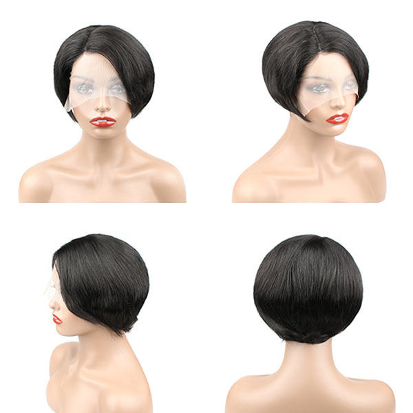FLASH SALE Pixel Wig Fashion Cheap Pre-Styled Short Bob Wigs Human Hai ...
