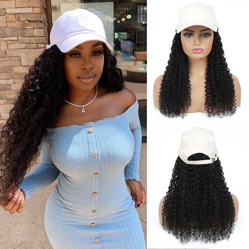 Best Baseball Cap Wigs Human Hair Curly/Wavy/Straight Hair-AshimaryHair ...