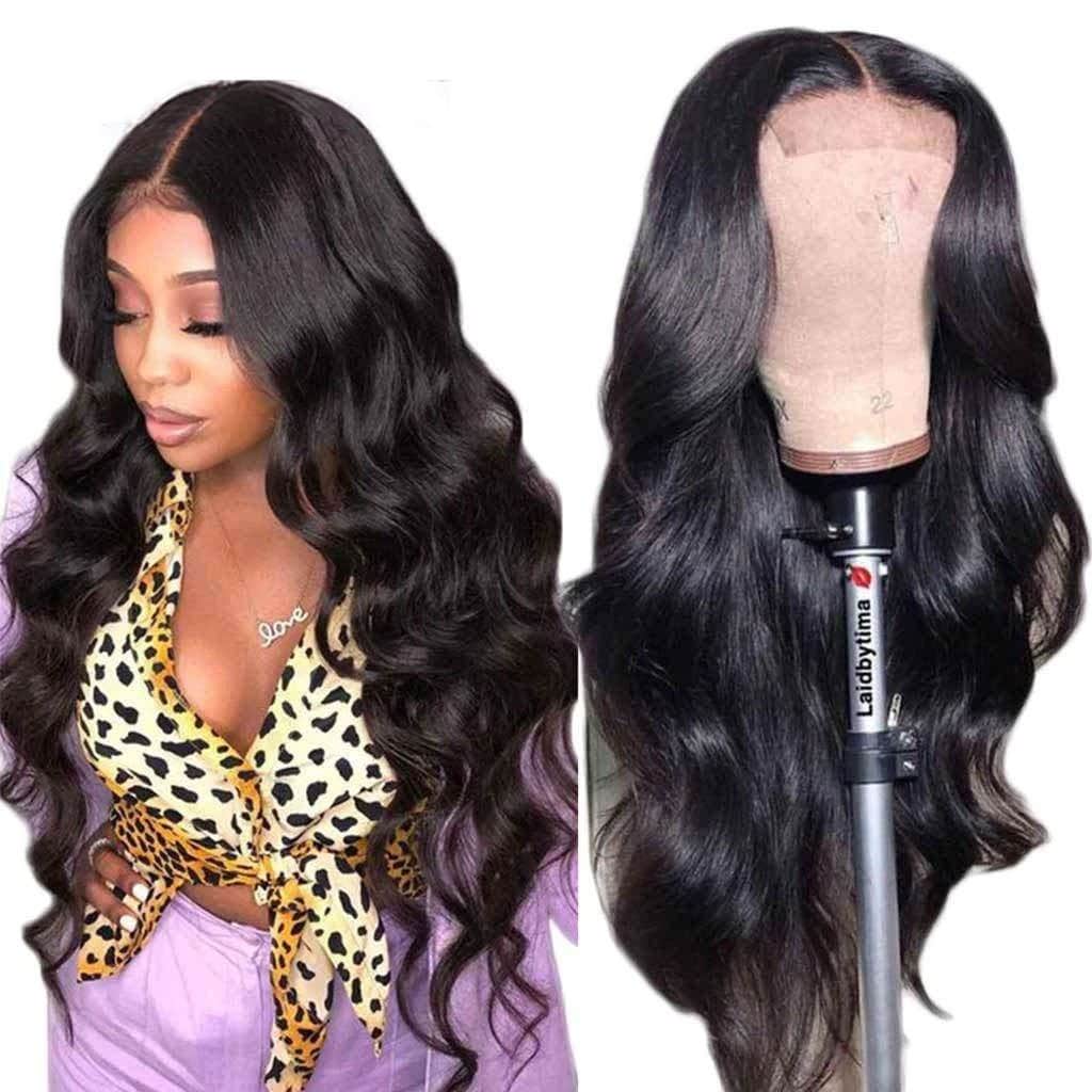 Ashimary Hair Body Wave 4*4 Lace Closure Wig Glueless Thick Lace ...