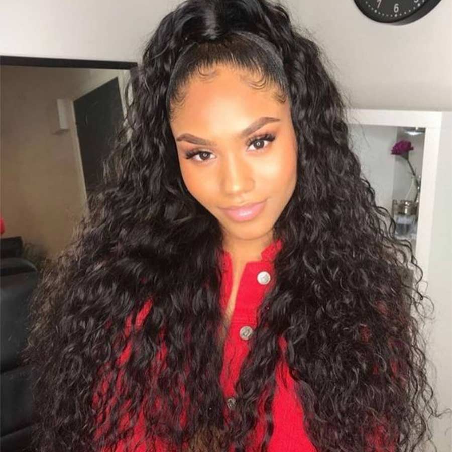360 Lace Frontal Wig Human Hair Water Wave Wigs Natural Hair – ashimaryhair