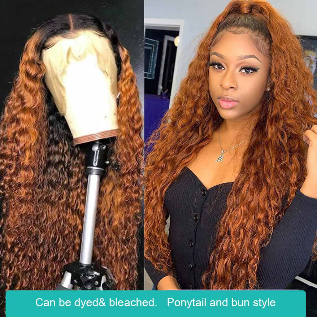Water Wave HD Lace Wig 13*4 Lace Front Human Hair Wigs Ashimary Hair ...